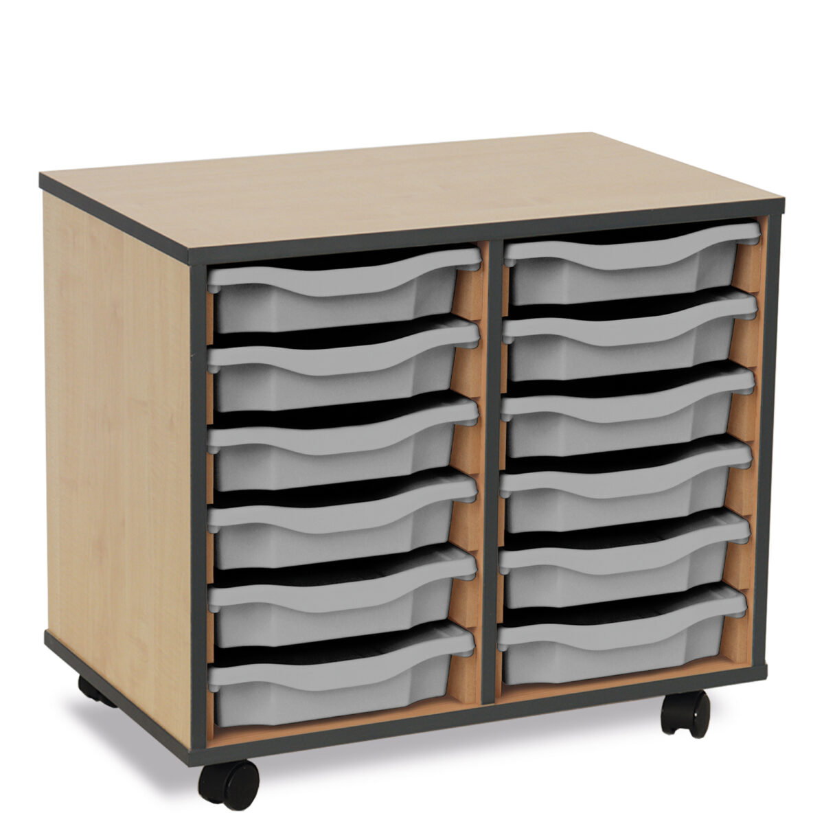 12 Shallow Tray Unit Coloured Edging - OSI