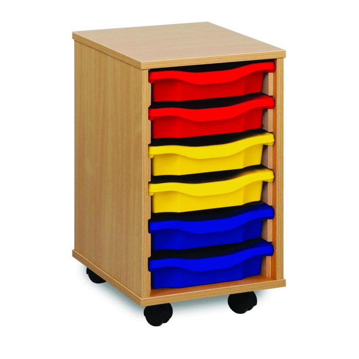 6 Shallow Tray Unit | School Storage | Classroom