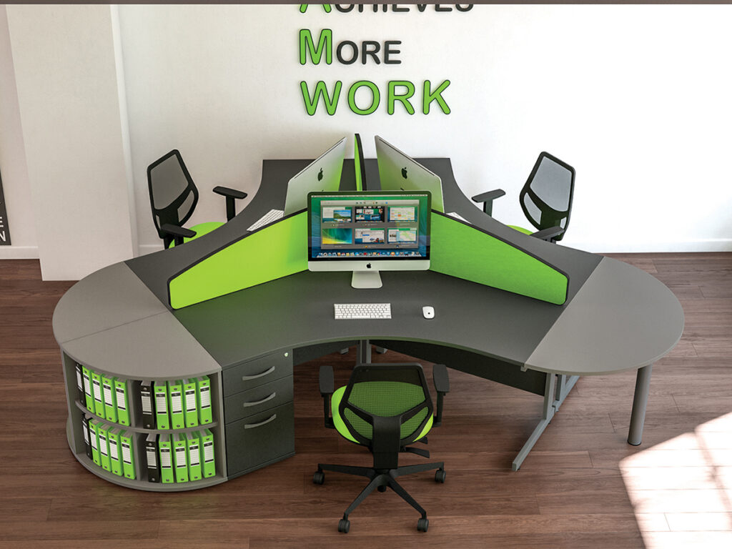 Sirius 120 Degree Segment Cantilever Frame Workstation - OSI