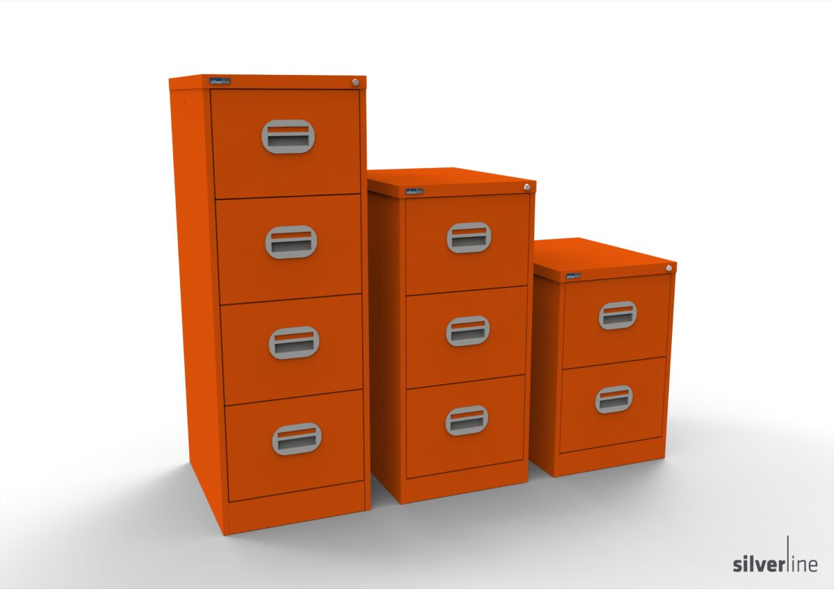 Kontrax Filing Cabinet | 2, 3 & 4 Drawer Steel Filing Cabinets