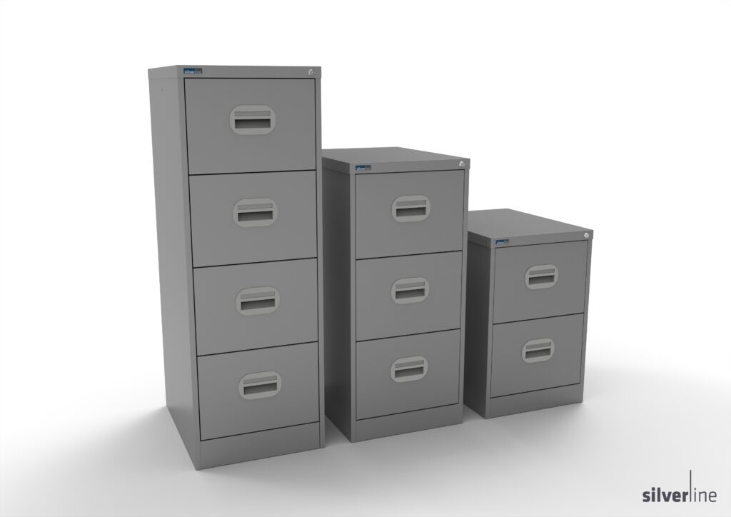Kontrax Filing Cabinet | 2, 3 & 4 Drawer Steel Filing Cabinets