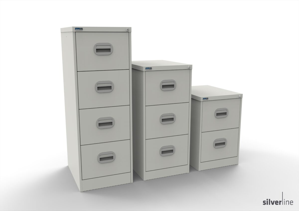 Kontrax Filing Cabinet | 2, 3 & 4 Drawer Steel Filing Cabinets