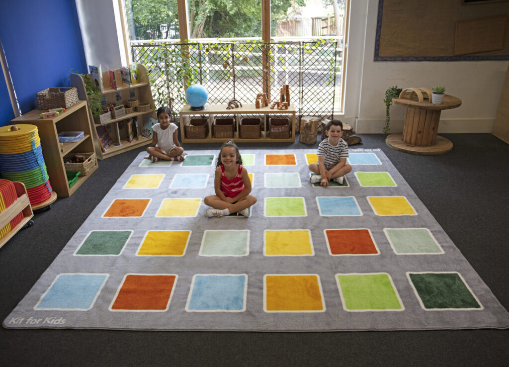 Rainforest Squares Placement Carpet - OSI