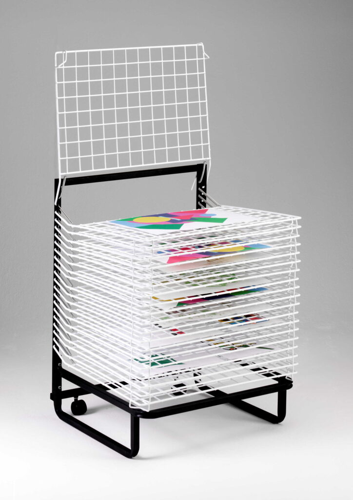 20 Shelf Spring Loaded Floor Drying Rack - OSI