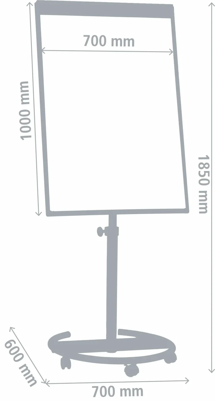 Magnetic Mobile Round Base Easel - OSI
